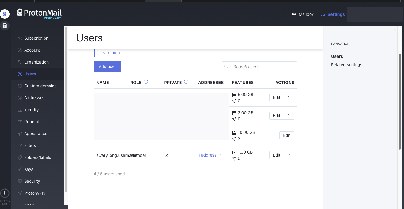 Users - Name is not wrapped · Issue #189 · ProtonMail/proton-mail-settings · GitHub
