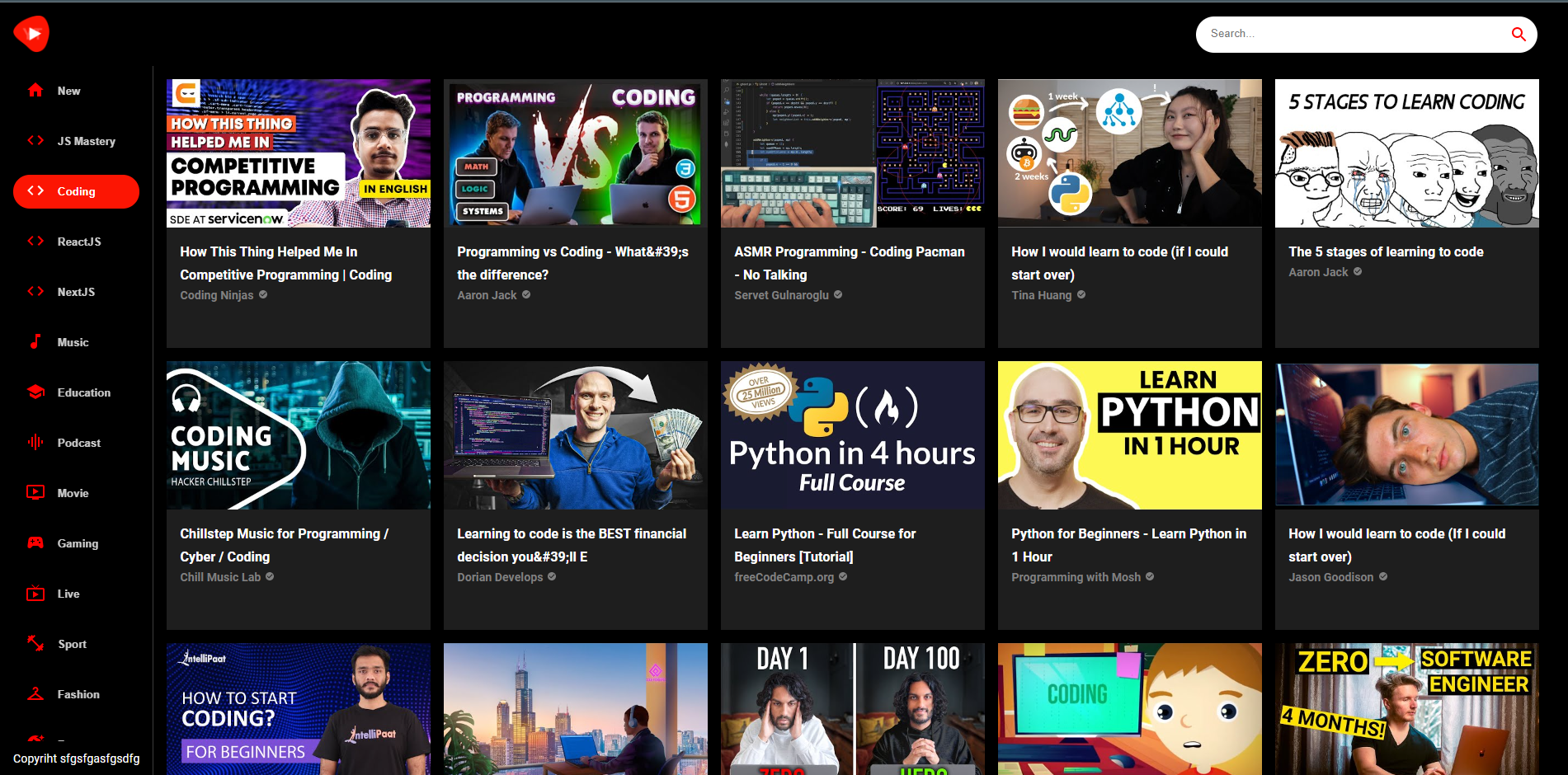 GitHub - oguzcoll/React-Youtube-Clone