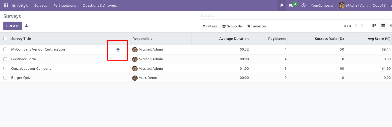 [16.0] survey : Error on click of the survey certification button. · Issue #104778 · odoo/odoo ...