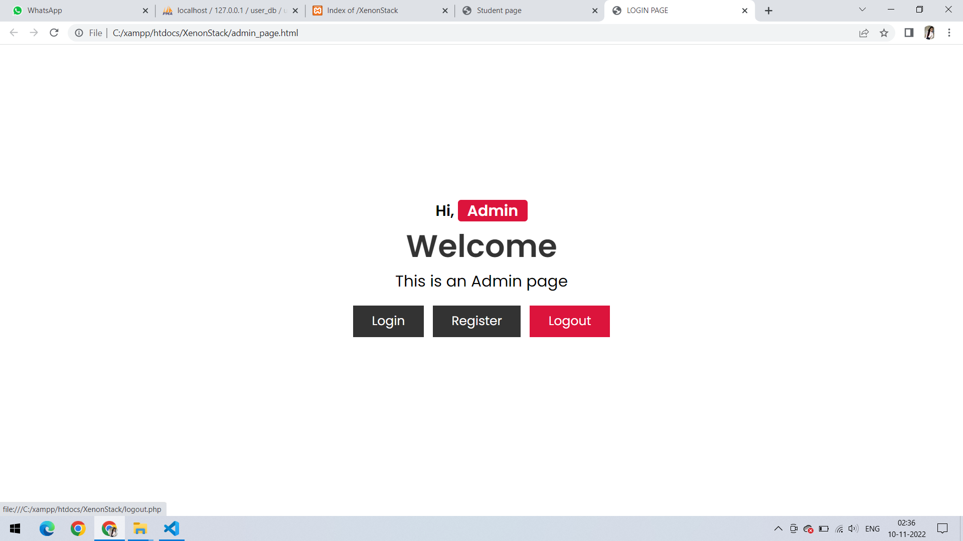 Description of the Technical Project "Admin/User Login" · Issue #1 · Prachi-1204/XenonStack ...