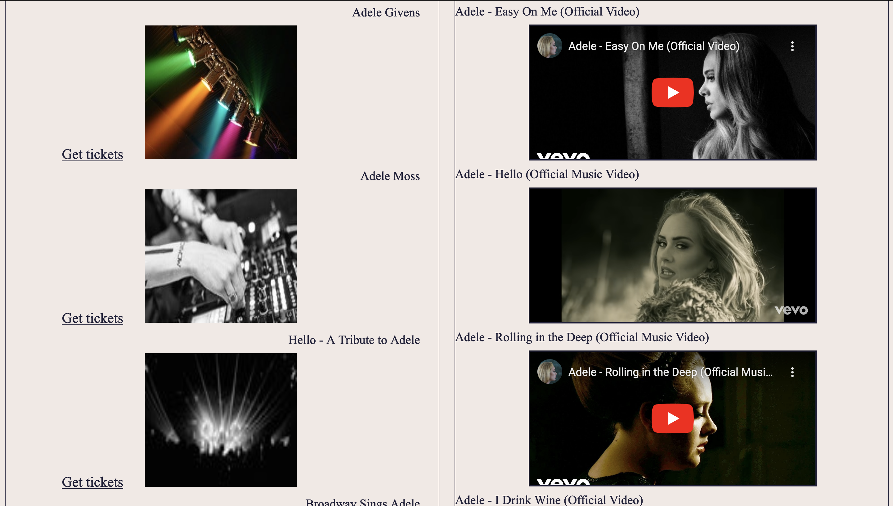 GitHub - Sophia-l-S/youtube-ticketmaster-web-app: A web app that uses YouTube and Ticketmaster ...