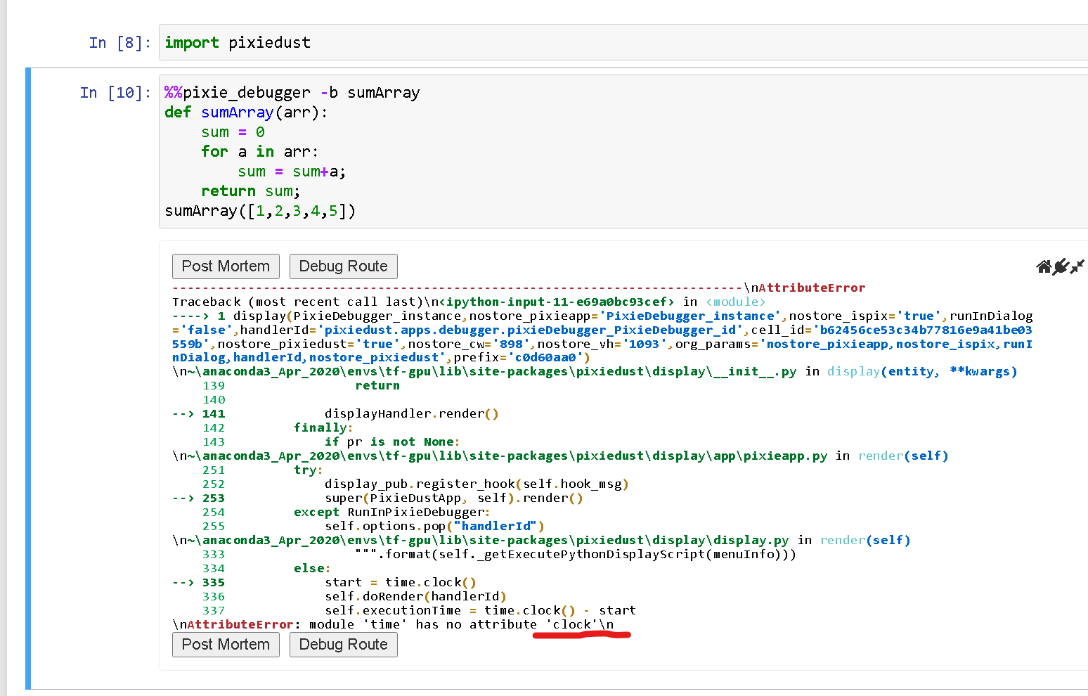 bug with pixie_debugger for python · Issue #796 · pixiedust/pixiedust ...