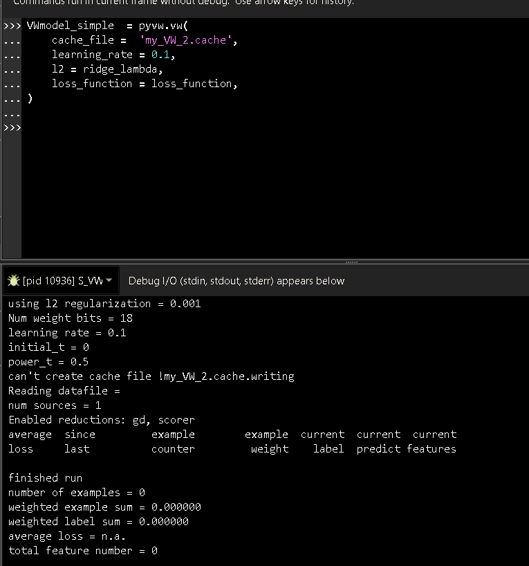 python execution got stuck for cache_file = 'my_VW_2.cache', · Issue #3460 · VowpalWabbit/vowpal ...