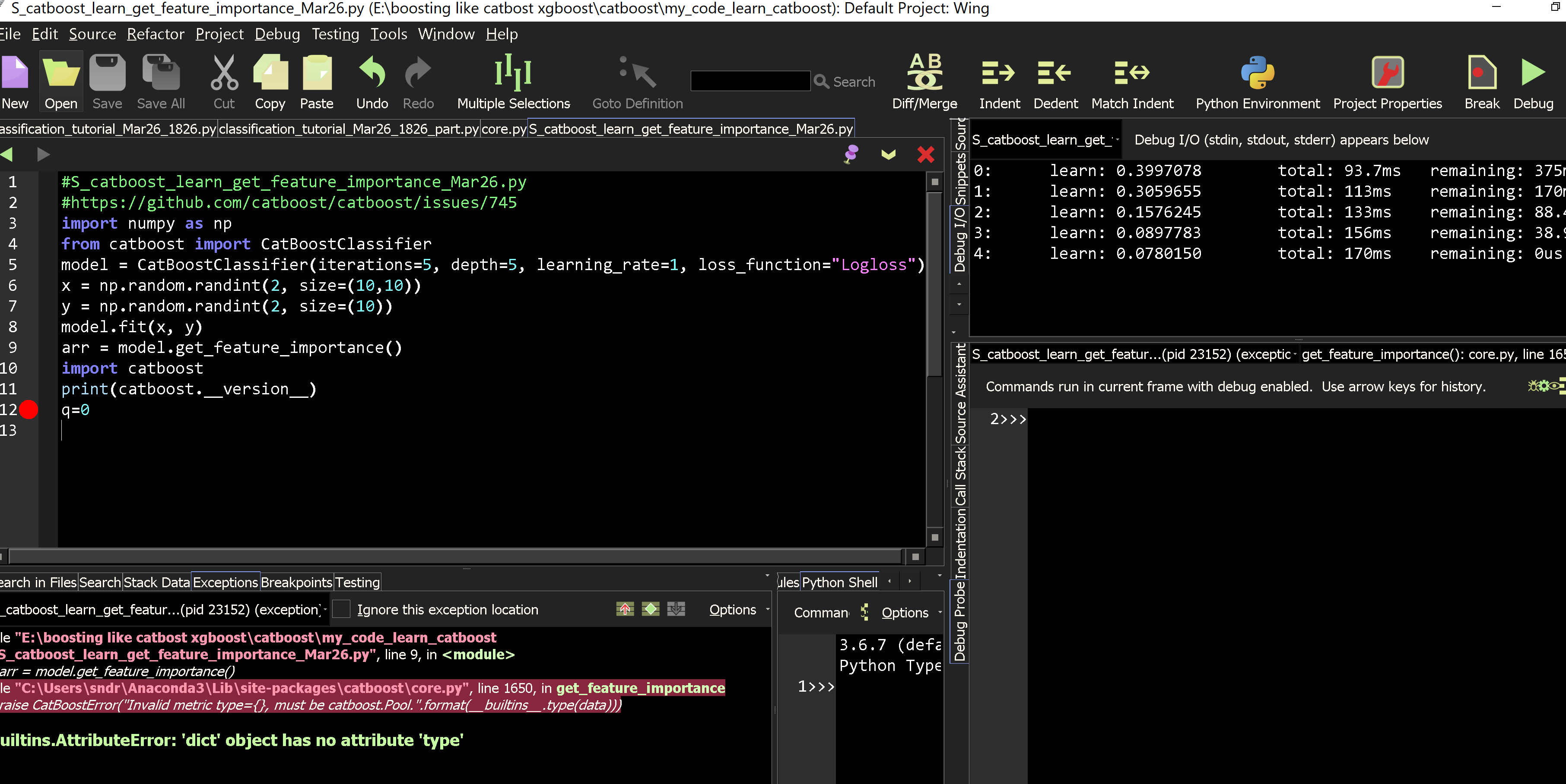 get_feature_importance is broken · Issue #745 · catboost/catboost · GitHub