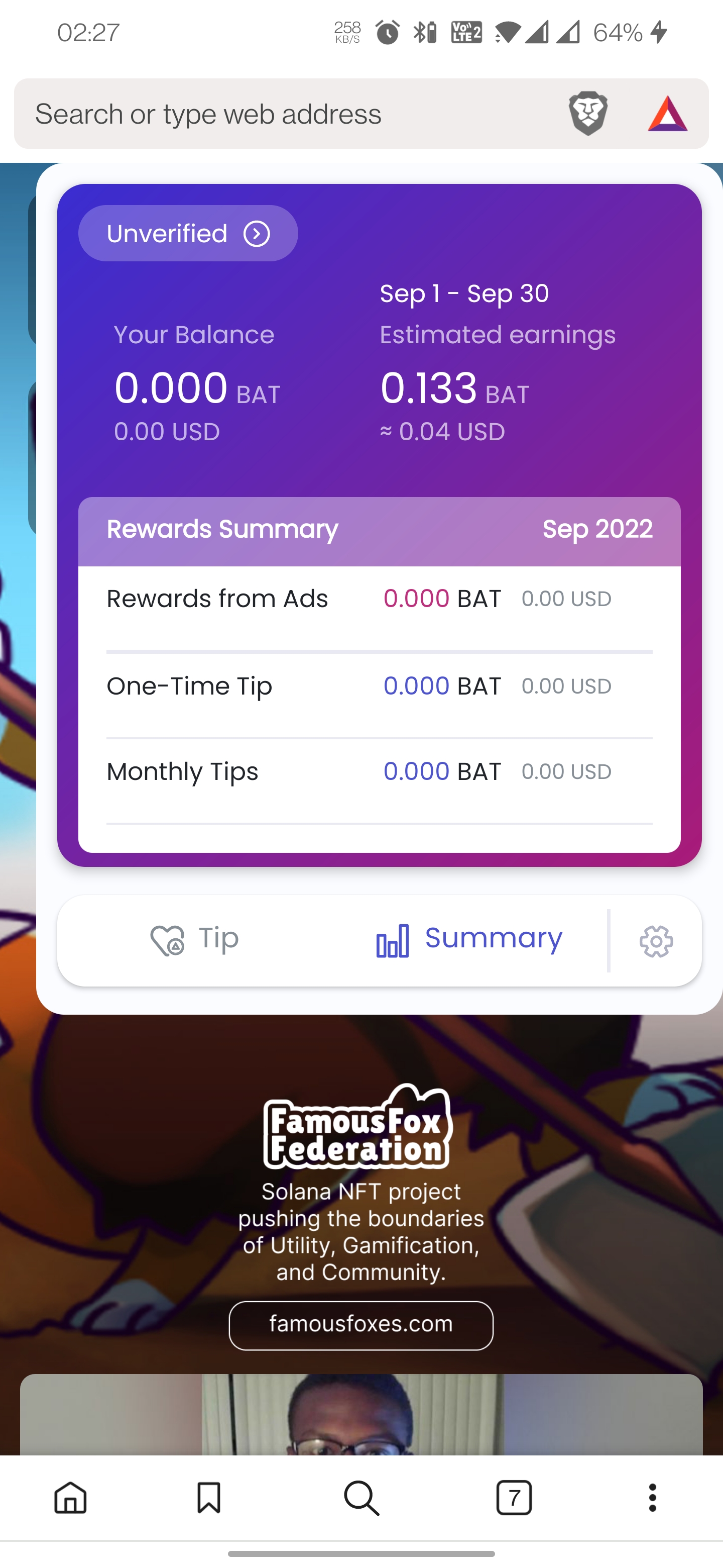 BATs are not increasing after ad view. · Issue #25594 · brave/brave-browser · GitHub