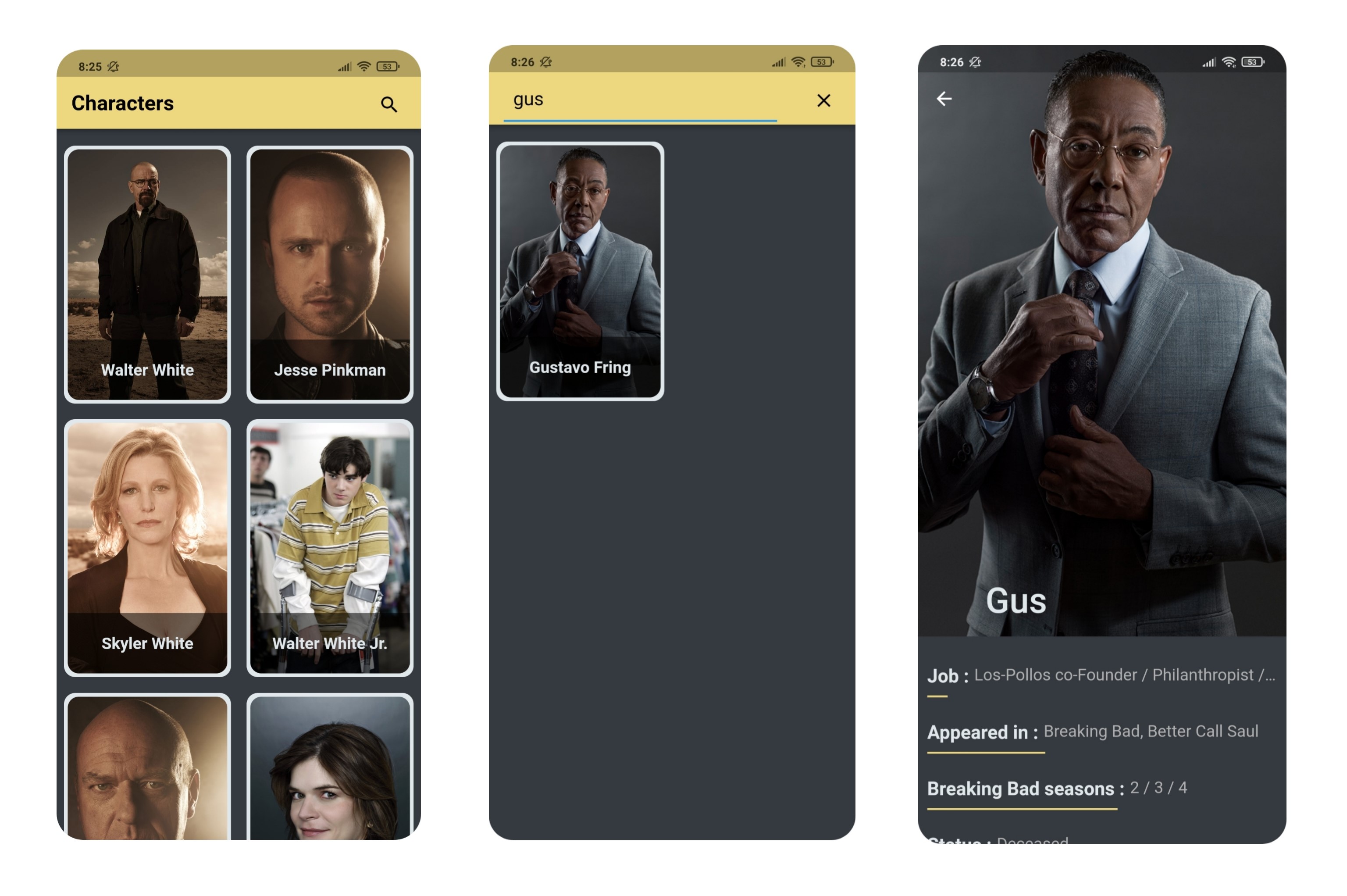 Breaking Bad Cast Application Flutter Readme Md At Master · Mohammedahmed74 Breaking Bad Cast