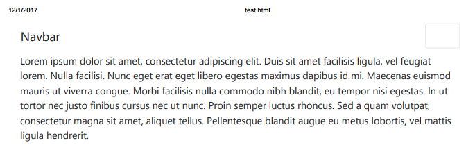 Navbars Appear By Default When Printing Contrary To Stated Documentation · Issue 24931 · Twbs