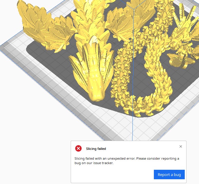 Slicing Failed · Issue 13368 · Ultimakercura · Github