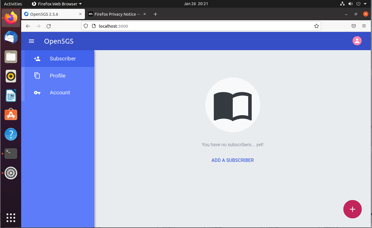 New Open5GS installation fails due to: "MongoNetworkError: connect ECONNREFUSED 127.0.0.1:27017 ...