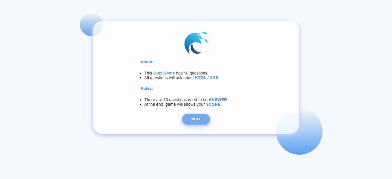 GitHub - minhle28/Quiz_Game: Created a quiz game with 10 HTML/CSS multiple-choice questions ...