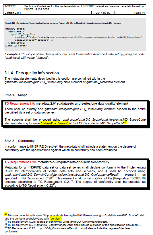 metadata TG 2.0 - footnote 40 · Issue #15 · INSPIRE-MIF/technical-guidelines · GitHub