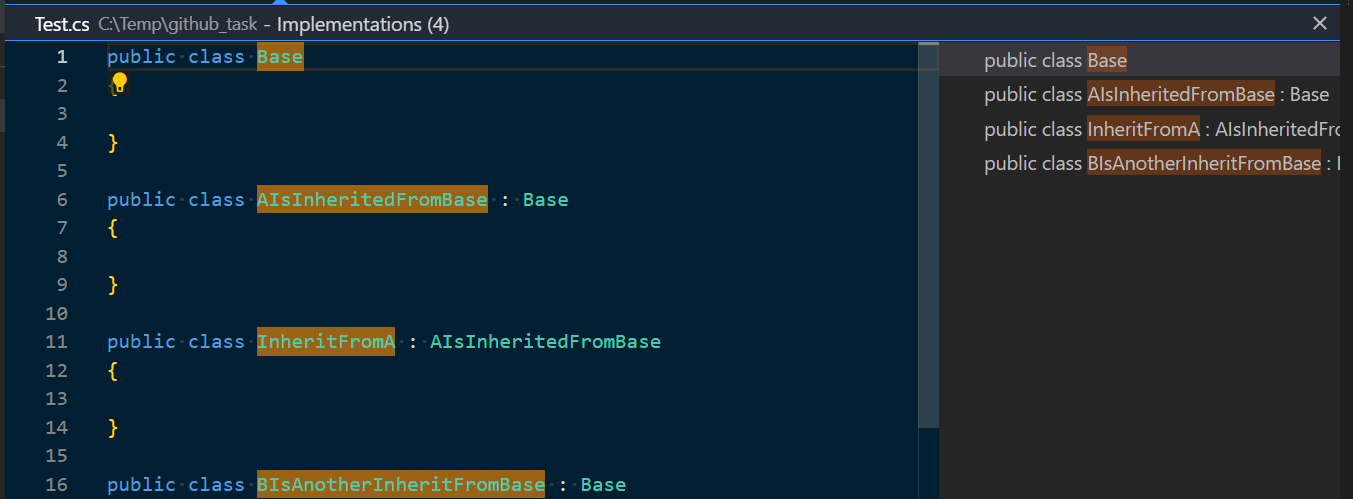 Proposal: "Go to implementations" should show hierachy tree · Issue #172730 · microsoft/vscode ...