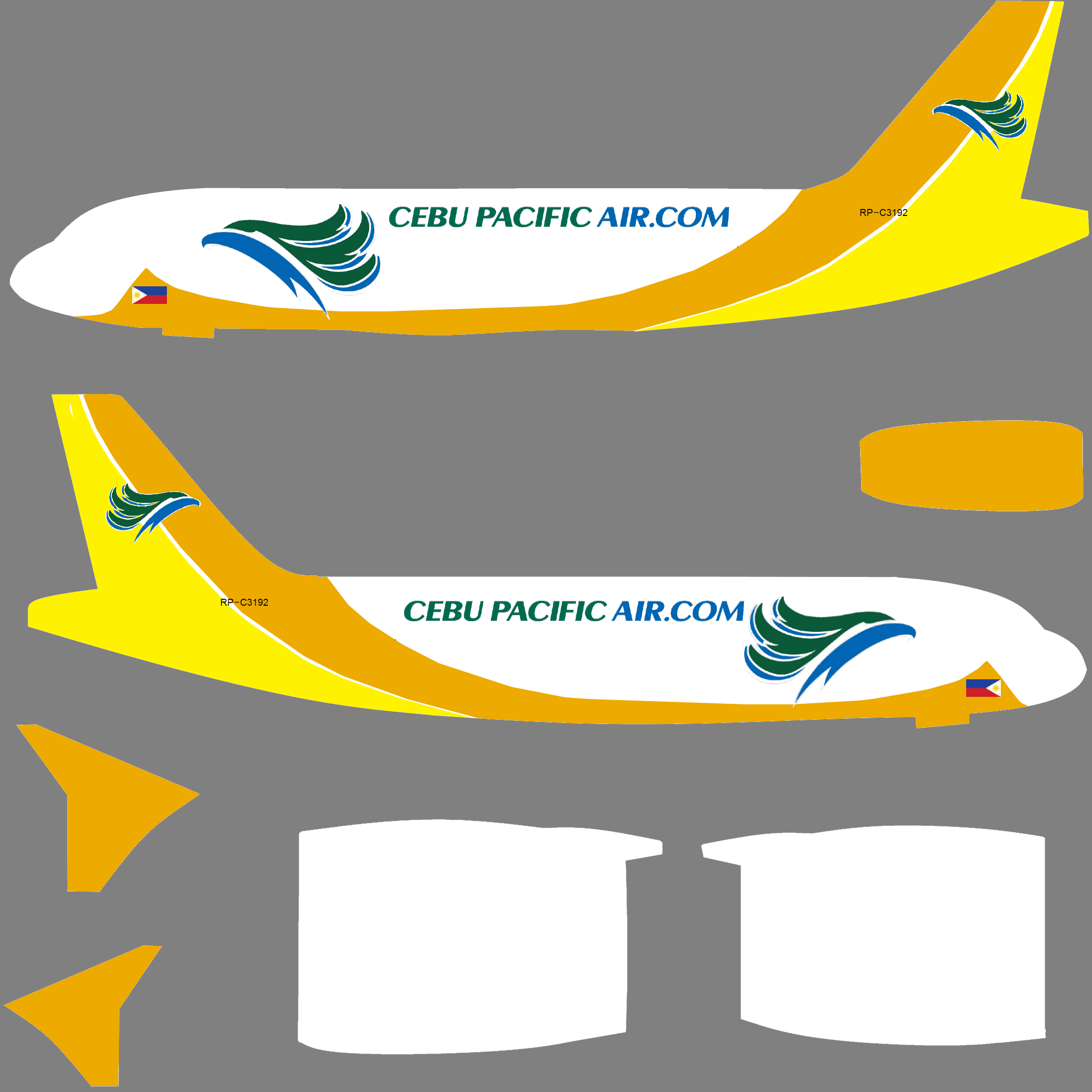Cebu Pacific A319-100 (Livery Request) (TEST) · Issue #149 · kolos26 ...