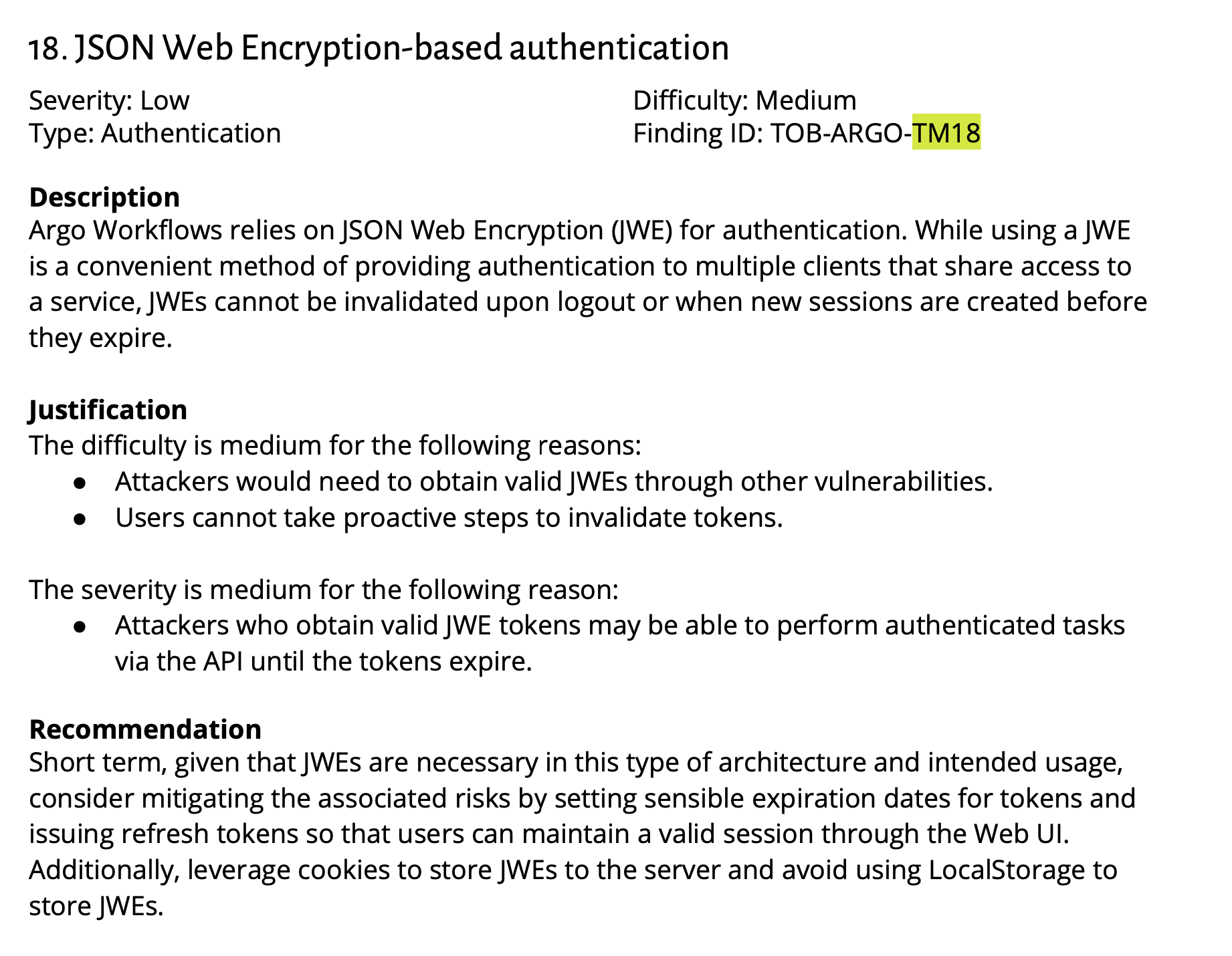 TOB-ARGO-TM18 JSON Web Token based authentication · Issue #5215 · argoproj/argo-workflows · GitHub