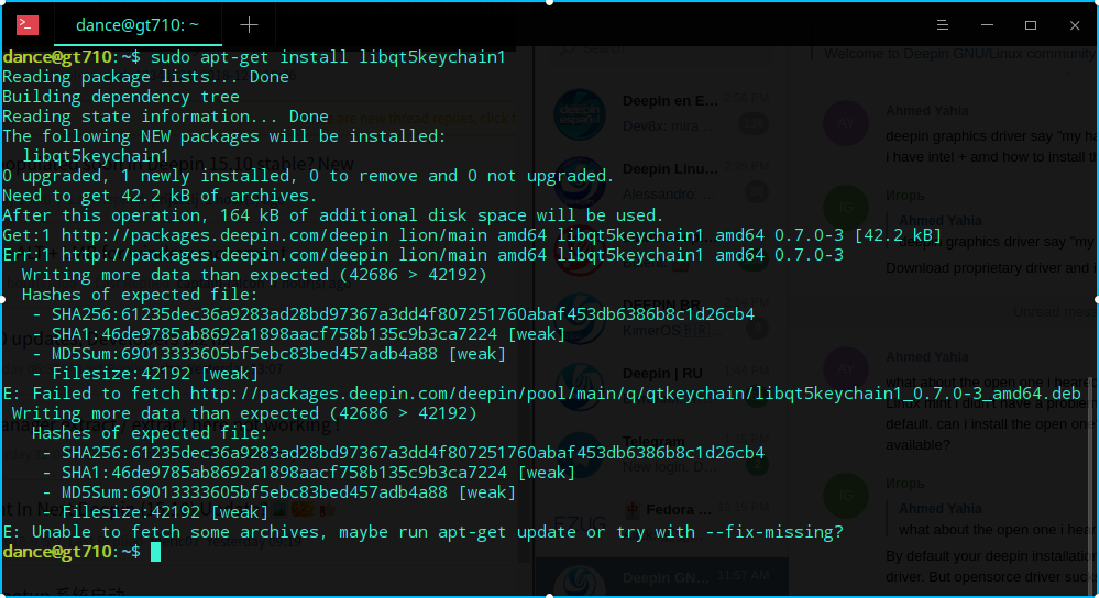 libqt5keychain1 install error · Issue #1140 · linuxdeepin/developer-center · GitHub