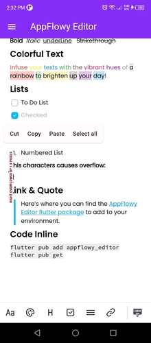 Bug Overflow When Selecting Certain Characters · Issue 548