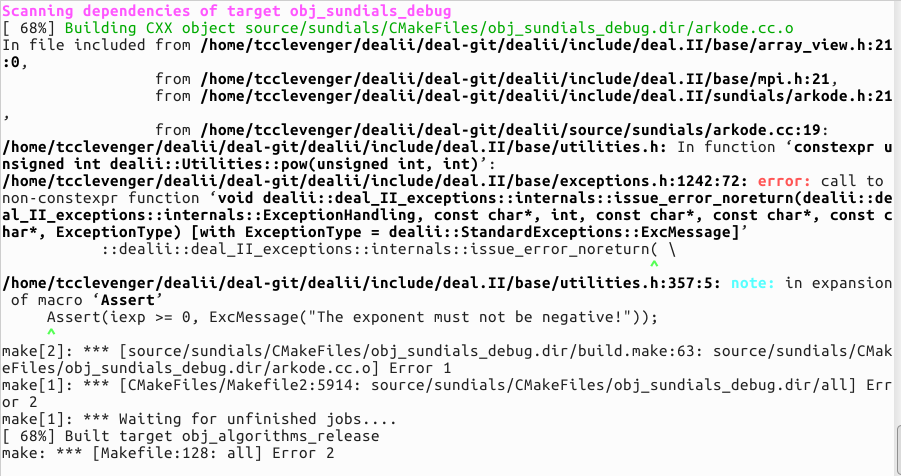 error when compiling · Issue #7146 · dealii/dealii · GitHub