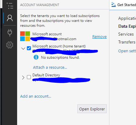 No Subscriptions found · Issue #6113 · microsoft/AzureStorageExplorer · GitHub