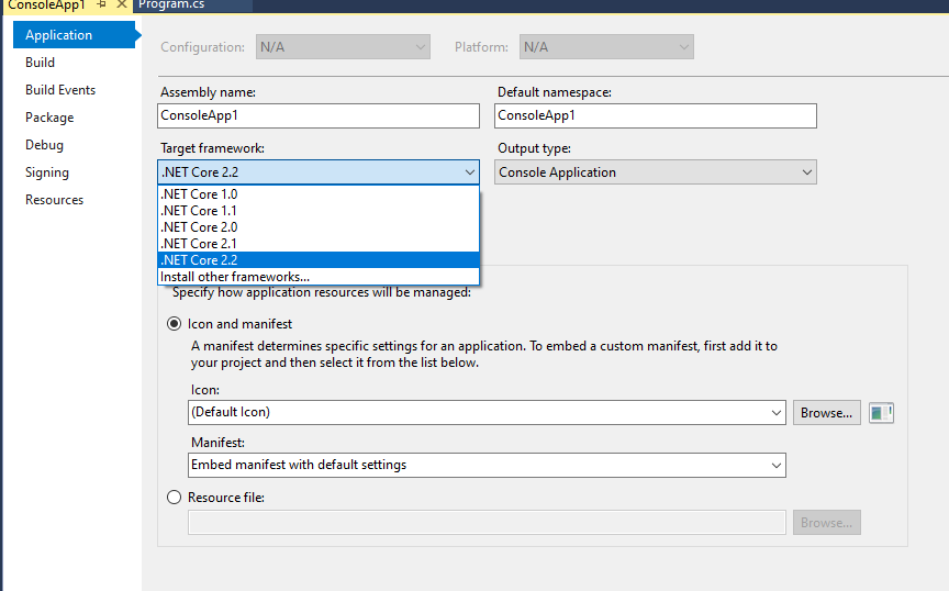 Visual Studio 2019 .NET Core 3 project not included in release · Issue #3431 · dotnet/core · GitHub