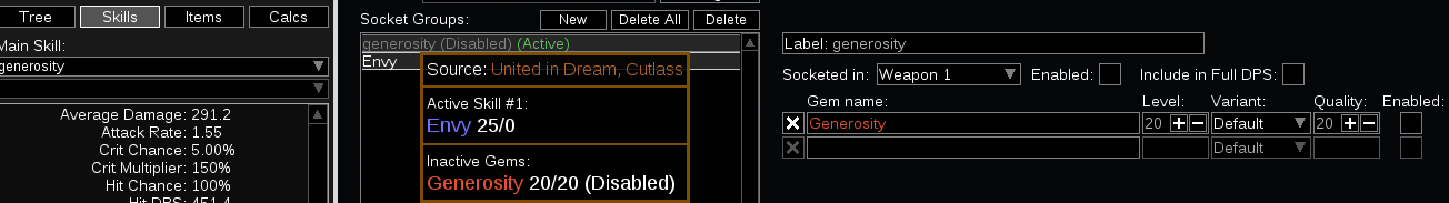 Socket Group disable does not disable generosity · Issue #5482 · PathOfBuildingCommunity ...
