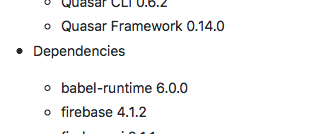 [Request] Display key packages' versions along with quasar version · Issue #41 · quasarframework ...
