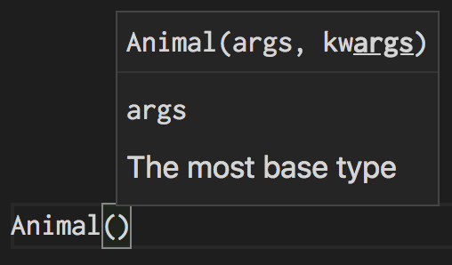 Autocompletion support for python dataclasses' __init__ · Issue #75319 · microsoft/vscode · GitHub