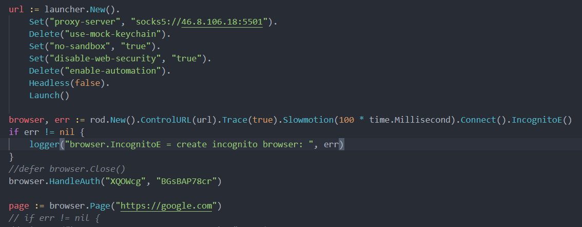 lauch browser with socks5 auth · Issue #62 · go-rod/rod · GitHub