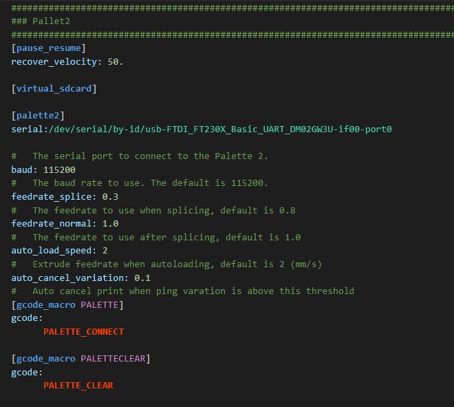 Palette 2 Connection Giving Error · Issue 5900 · Klipper3d Klipper · Github