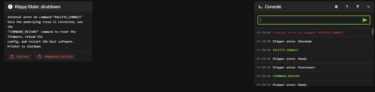Palette 2 connection giving error · Issue #5900 · Klipper3d/klipper · GitHub