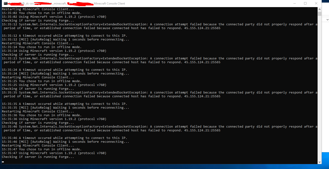 Error Opening Minecraft Afk In Vds · Issue 2198 · Mccteamminecraft Console Client · Github 