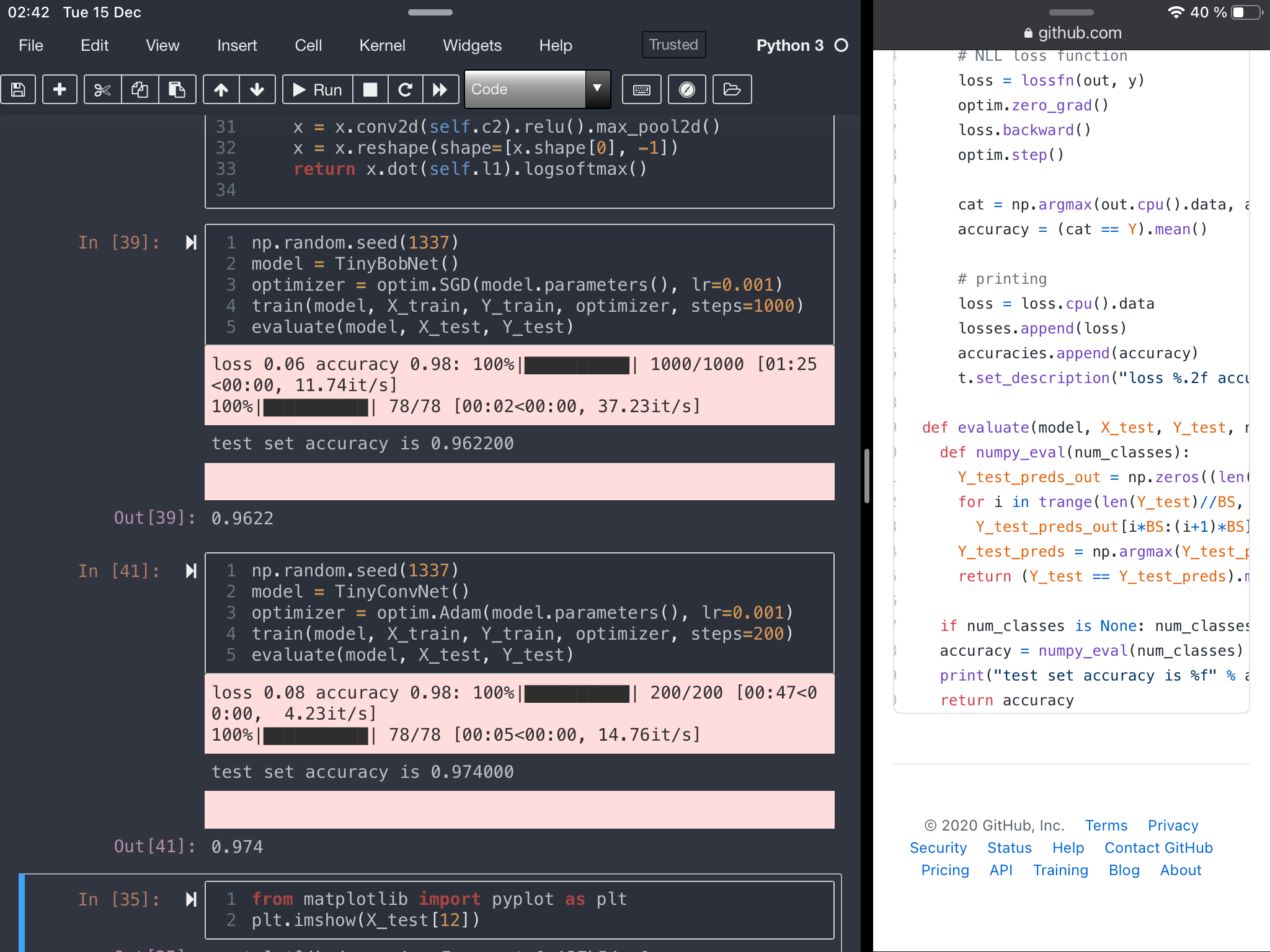 Running tinygrad on an iPad (example) · Issue #199 · tinygrad/tinygrad · GitHub