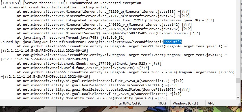 Foodutils Crash On 2111 1165 Snapshotbuild2022 09 19 · Issue 
