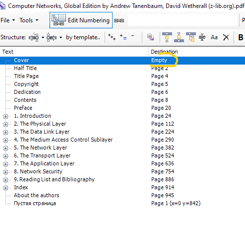 bookmark doesn't work if a page don't have a destination of page ...