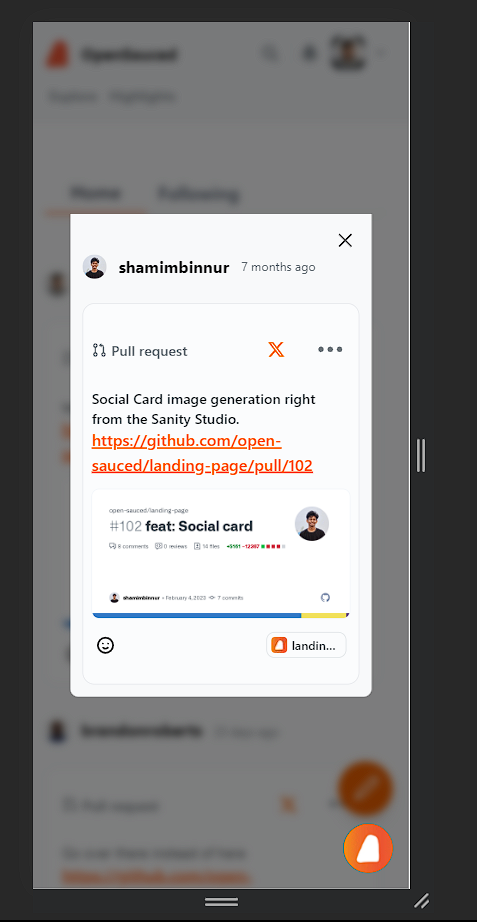 Bug: Highlight Card Overflow On Small Screen · Issue #1764 · open-sauced/app · GitHub