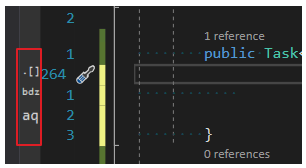 Show mark label like VIM in visual studio · Issue #3406 · VSCodeVim/Vim · GitHub