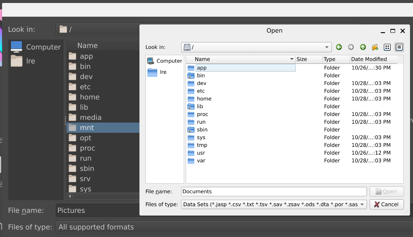 Bug Linux Folder Mnt Not Visible In Jasp Stats · Issue 2369 · Jasp Statsjasp Issues · Github