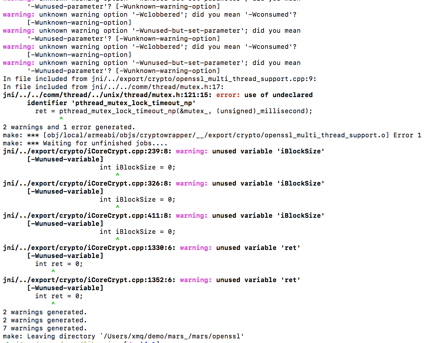 xlog编译不过 · Issue #289 · Tencent/mars · GitHub
