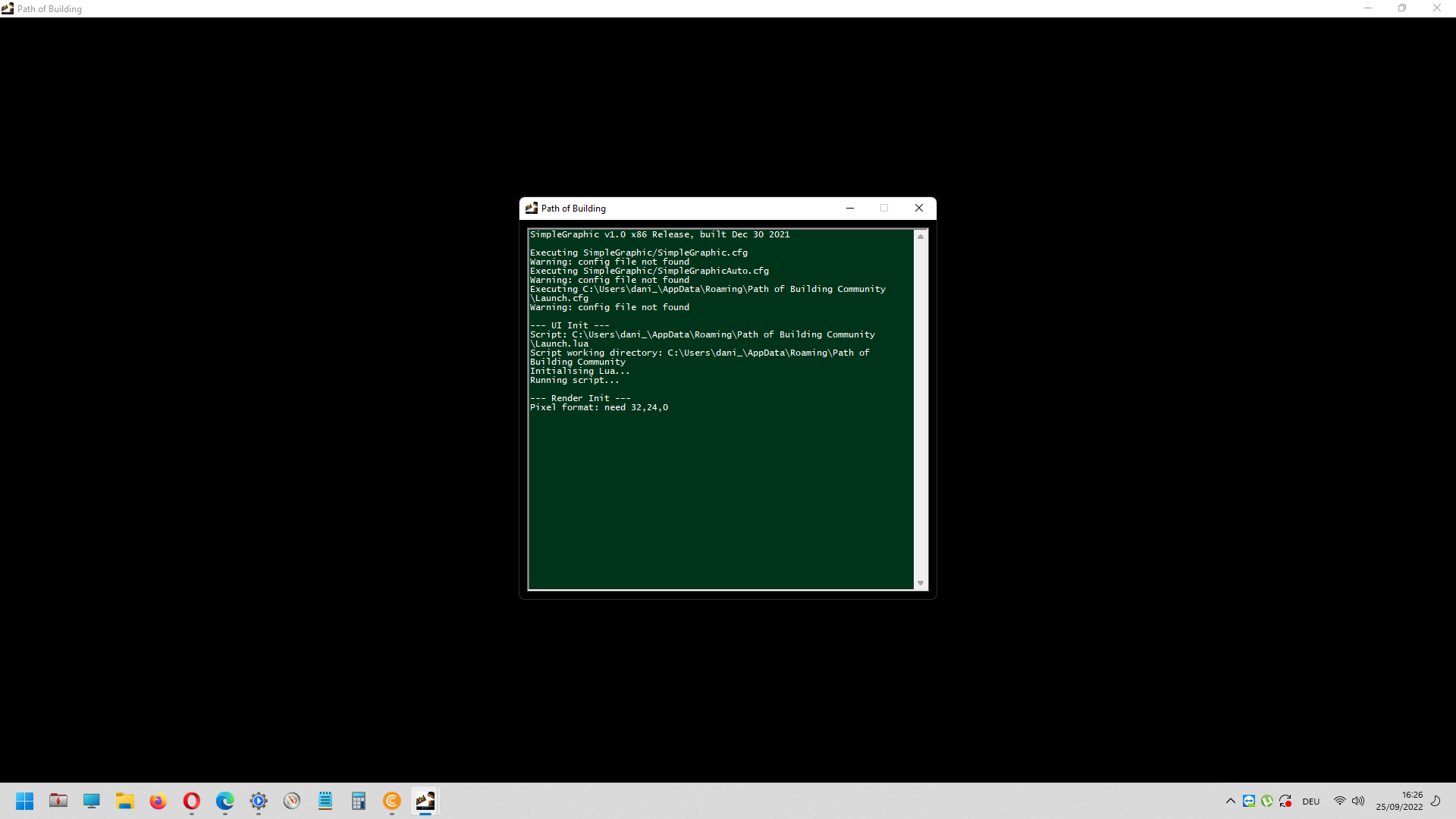 POB Keeps crashing on launch · Issue #5116 · PathOfBuildingCommunity/PathOfBuilding · GitHub