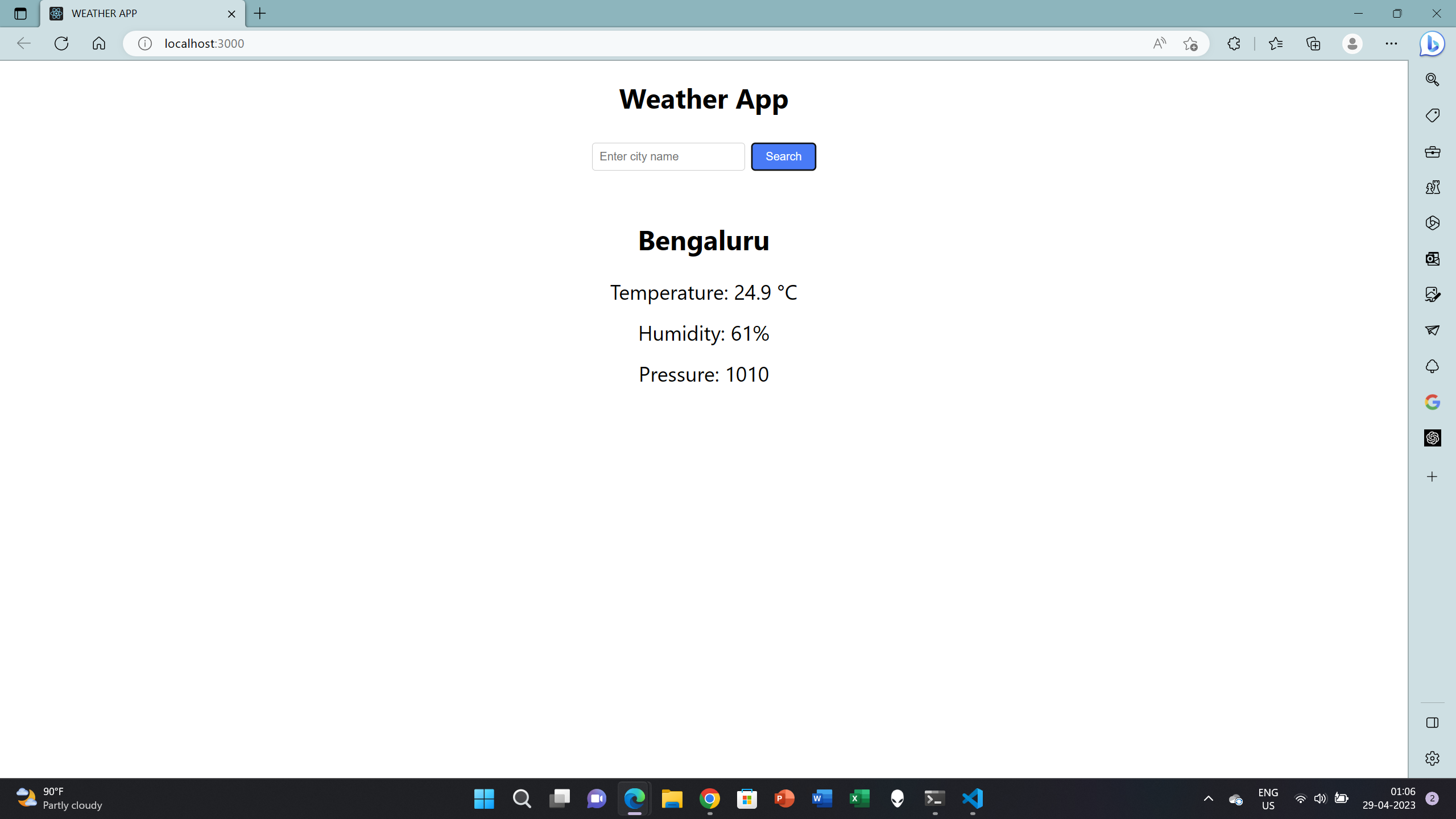 GitHub - ADITYAN0702/OMNIFY_ASSIGNMENT_WEATHER_APPLICATION: Weather Application which shows real ...