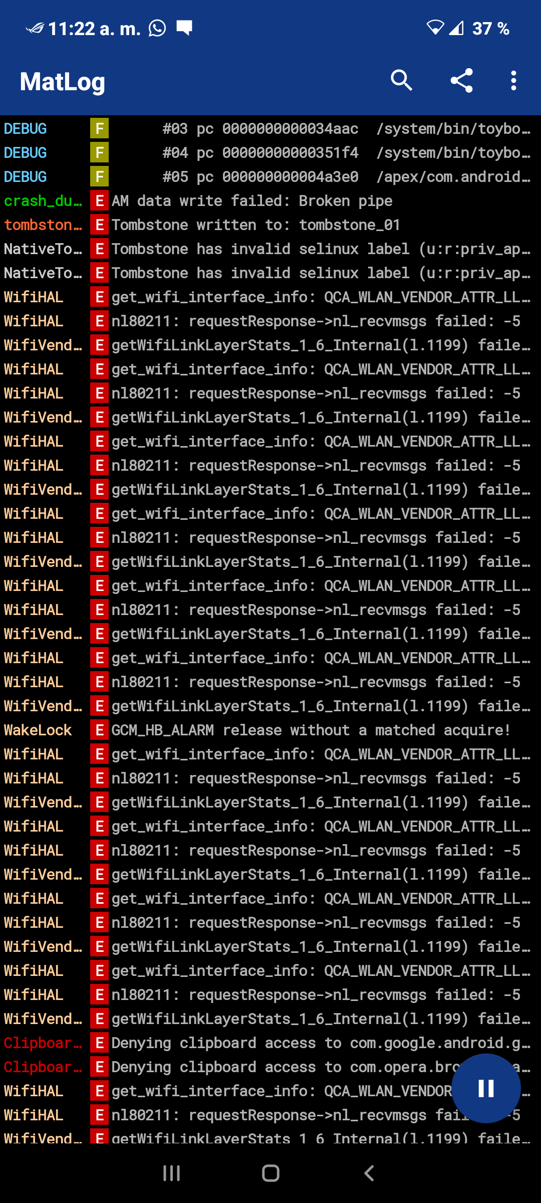 bug: small connection problems and logcat flood from wifihal and wifi vendor · Issue #41 ...