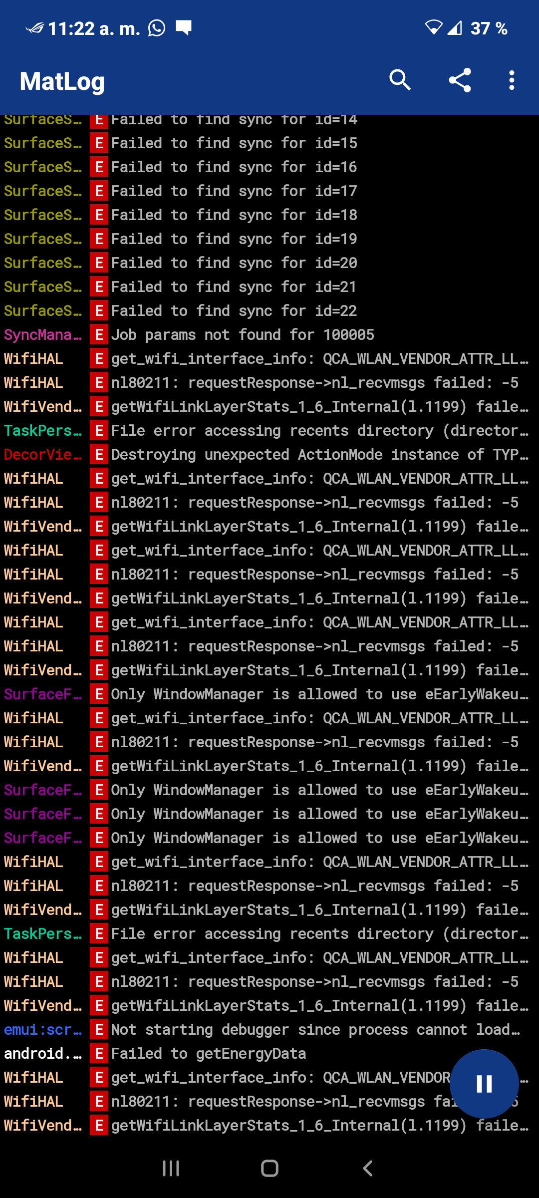 bug: small connection problems and logcat flood from wifihal and wifi vendor · Issue #41 ...