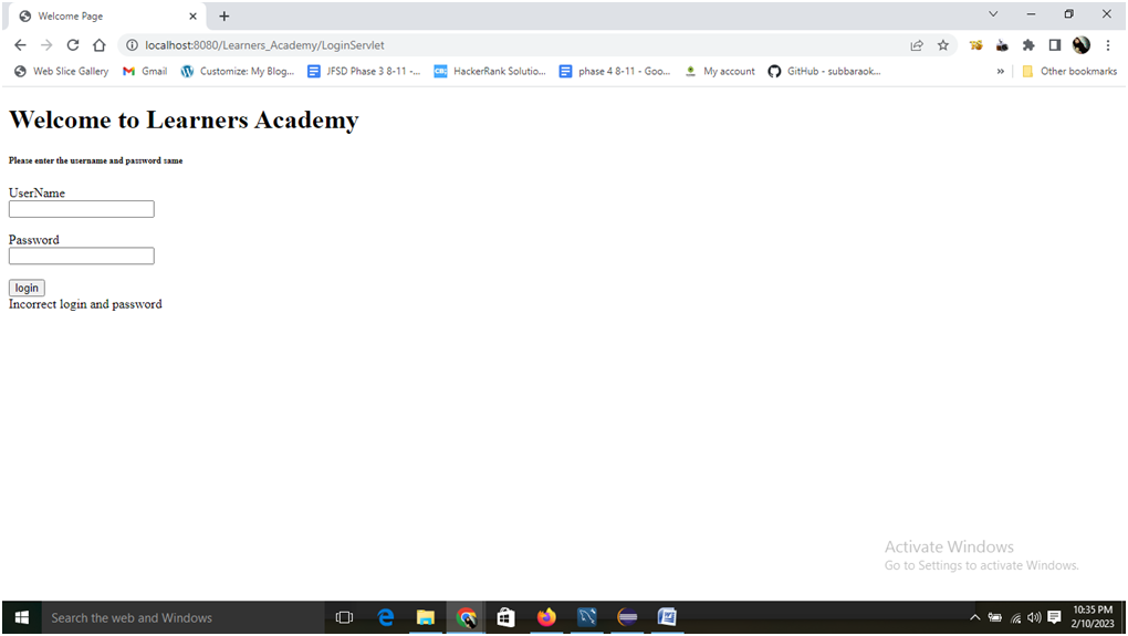 GitHub - Lila2128/Simplilearn-Learners-Academy: Deals with the BackEnd Programming using Jsp and ...