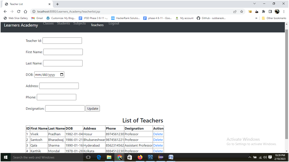 GitHub - Lila2128/Simplilearn-Learners-Academy: Deals with the BackEnd ...