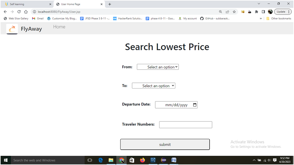 GitHub - Lila2128/Simplilearn-FlyAway: Design and Develop an airline booking portal named as FlyAway
