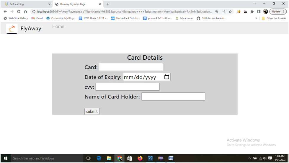 GitHub - Lila2128/Simplilearn-FlyAway: Design and Develop an airline booking portal named as FlyAway
