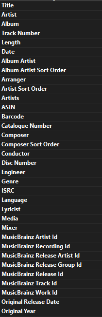 [Feature request] More ID3 Tags for better rich smart playlist · Issue #1503 · koel/koel · GitHub