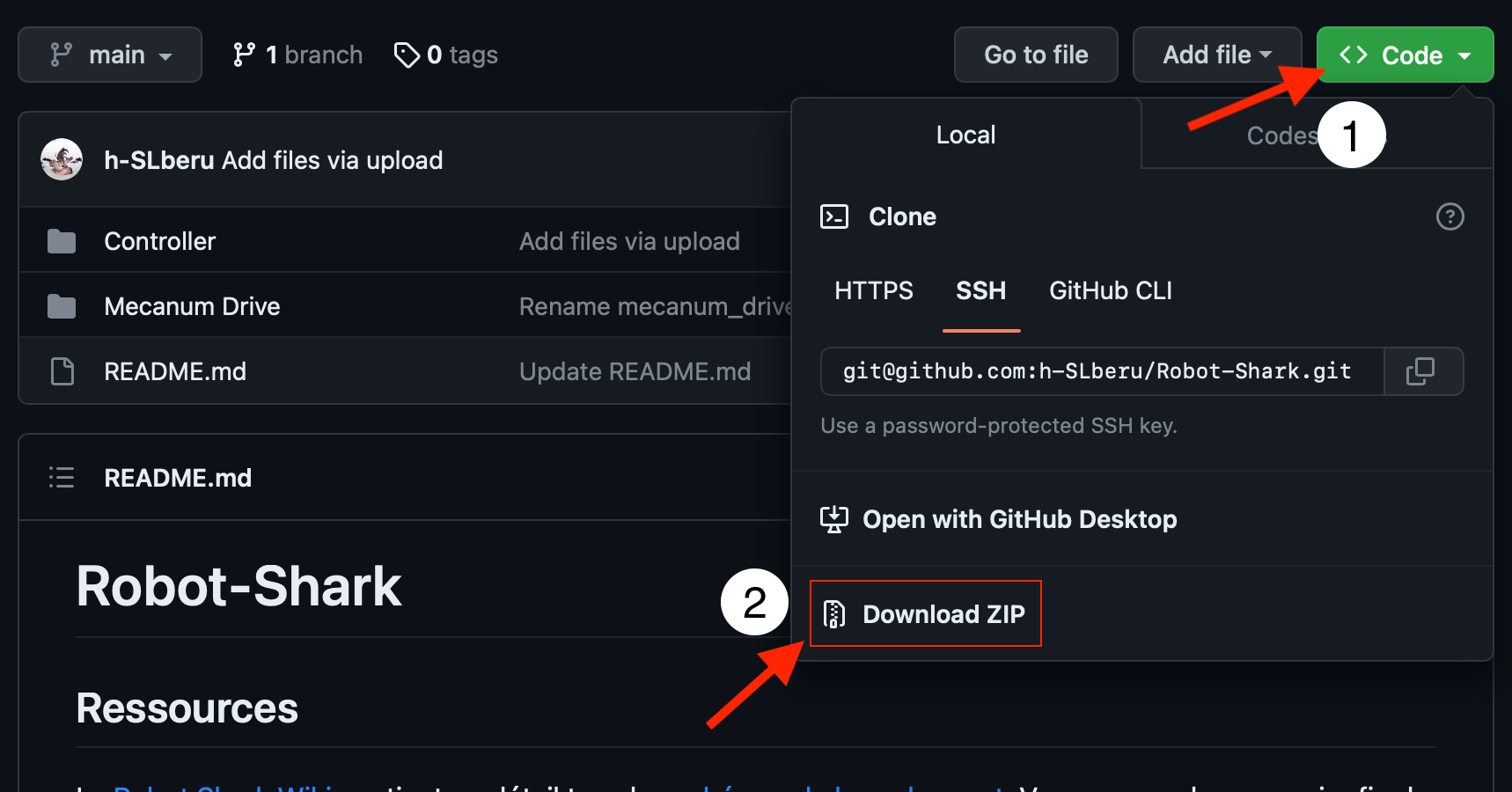 GitHub - h-SLberu/Robot-Shark