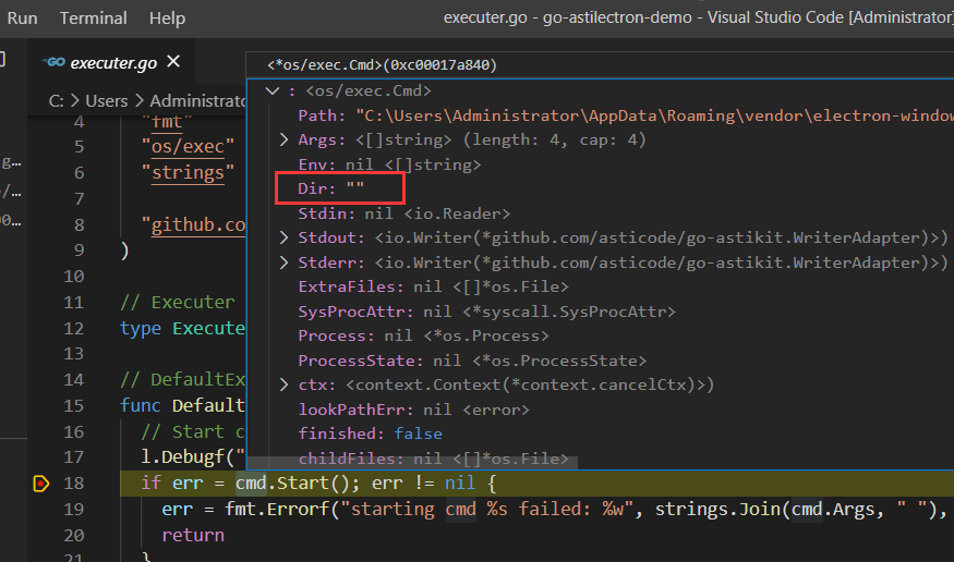 Failed to debug with vscode · Issue #285 · asticode/go-astilectron · GitHub