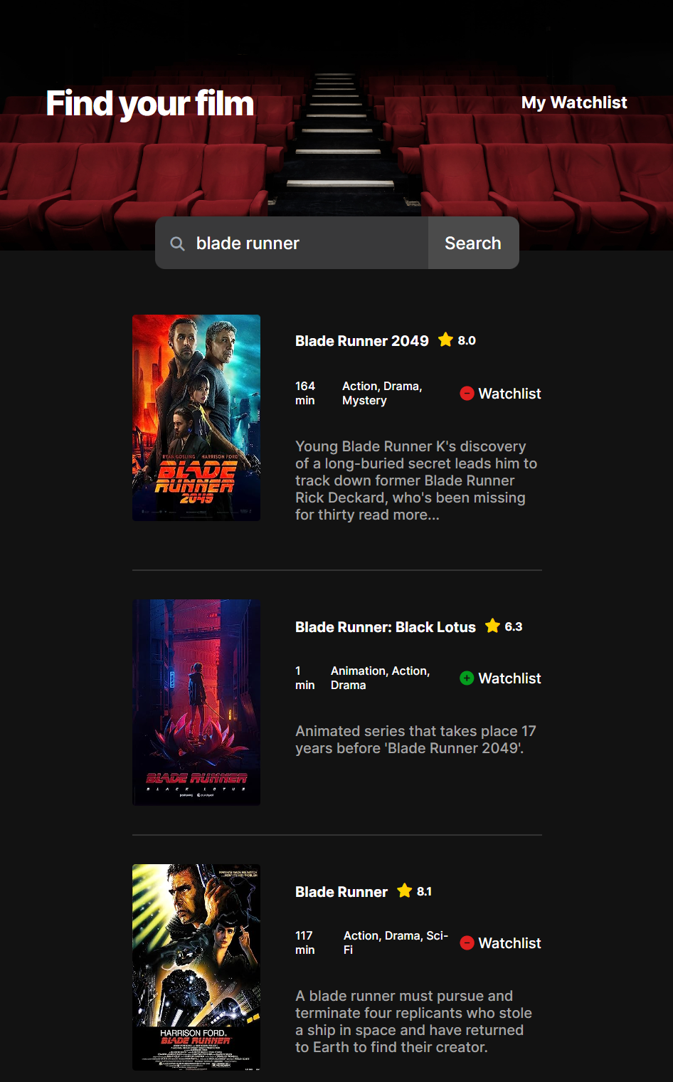 GitHub - HawaJeme/Movie-watchlist: App that will save your favorite movies in your watchlist